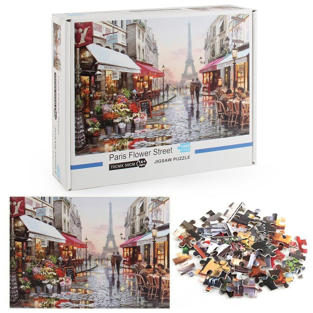 Paris Flower Street Puzzle 1000 Pieces Jigsaw Puzz... – Vicedeal