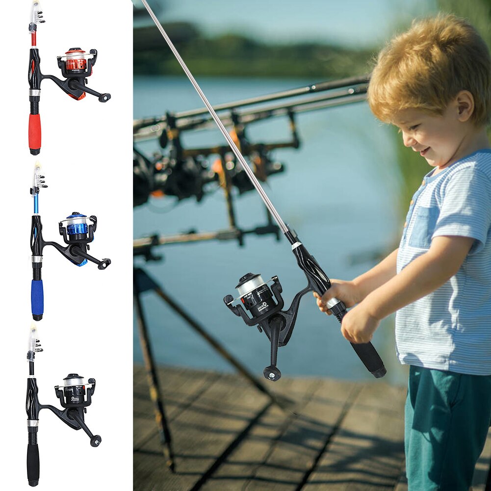 4 Stks/set Mini Telescopische Hengel Met Reel Aas ... – Grandado