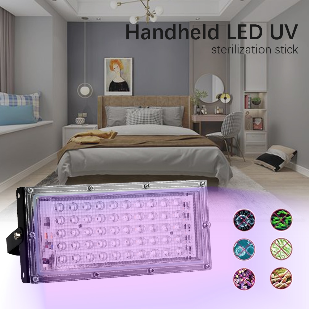 50 LED 50W UV Flood Light UV Germicidal Lamp Spotl... – Grandado