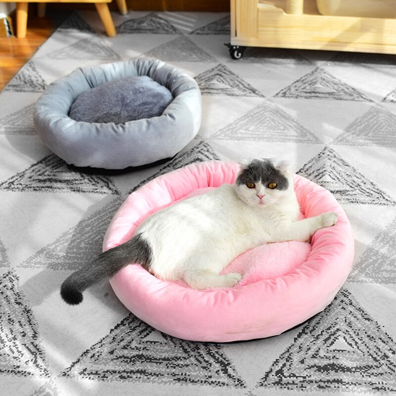 Winter Kat Huis Hond Huis Met Pluizige Kat Mat Sla... – Vicedeal