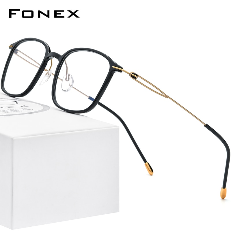 FONEX Titanium Alloy Glasses Frame Men Prescriptio... – Vicedeal