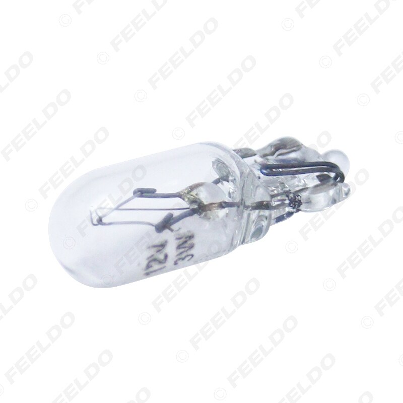 FEELDO 100pcs Car T6.5 12V 3W Wedge Halogen Bulb E... – Grandado
