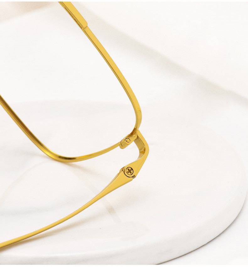 Pure Titanium Square optical glasses frame men Tre... – Grandado