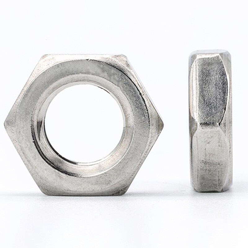 288Pcs Hex Hexagon Nuts Thin Nuts Assortment Kit M... – Grandado