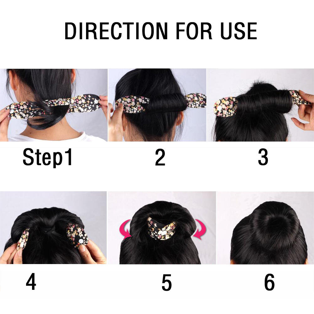 Magic Foam Sponge Clip Bun Curler DIY Hairstyle Tw... – Grandado