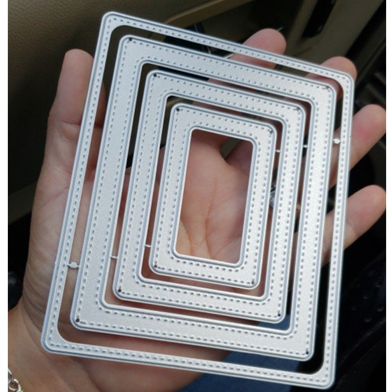 Swovo Stitched rectangle frame Metal Cutting Dies ... – Grandado