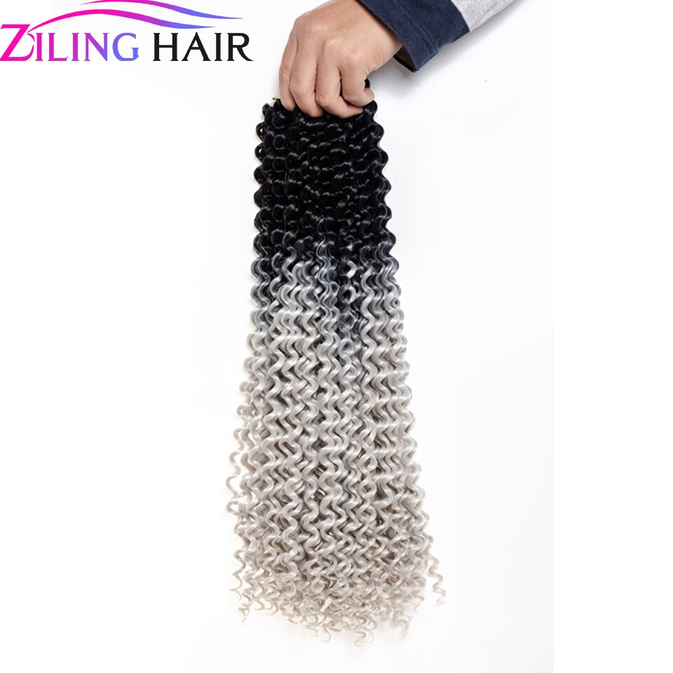 synthetic ombre water wave african style curls cro... – Grandado