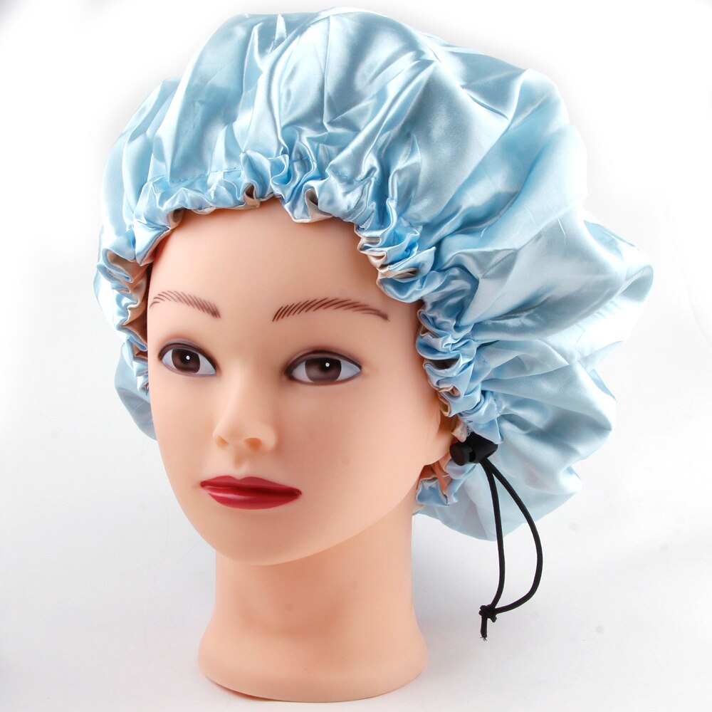 Silky Bonnet Sleeping Satin Cap Double Layer Bonet... – Grandado
