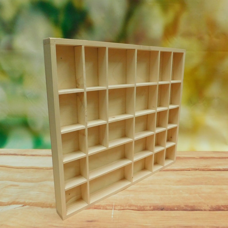 Plain Wooden Display Unit - Display Shelves - Trin... – Grandado