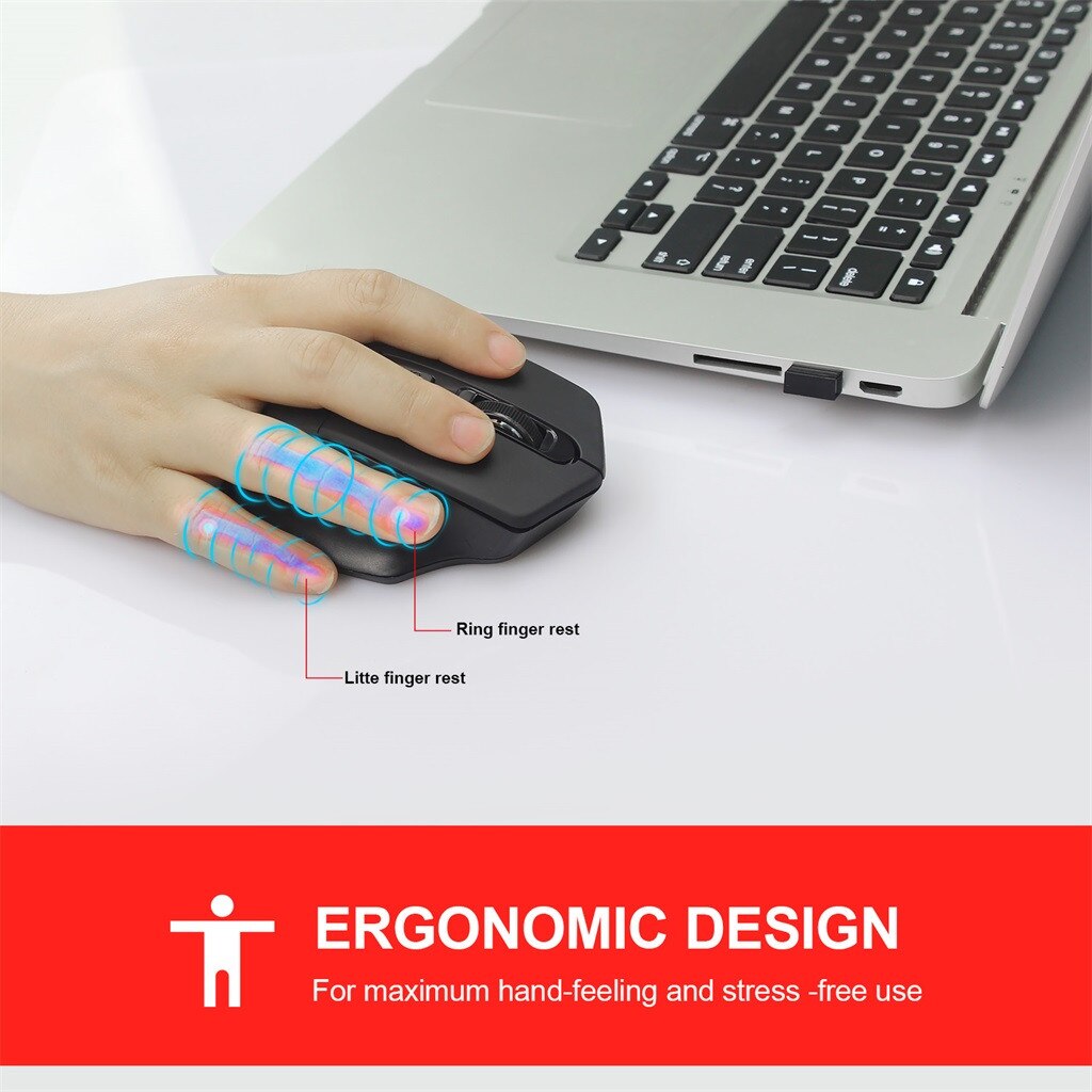 2.4GHz Wireless Optical Ergonomic USB Gaming Mouse... – Grandado