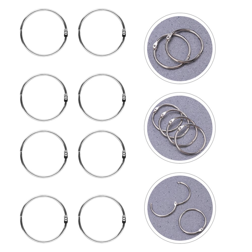 1 Set 20 Pcs 3Cm Bindmiddel Ringen Losbladige Boek... – Grandado