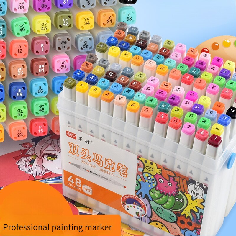 Double-headed Marker Student Graffiti Stationery P... – Grandado