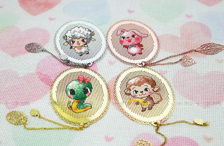 Cross stitch DMC set hand simple metal bookmark Ch... – Grandado