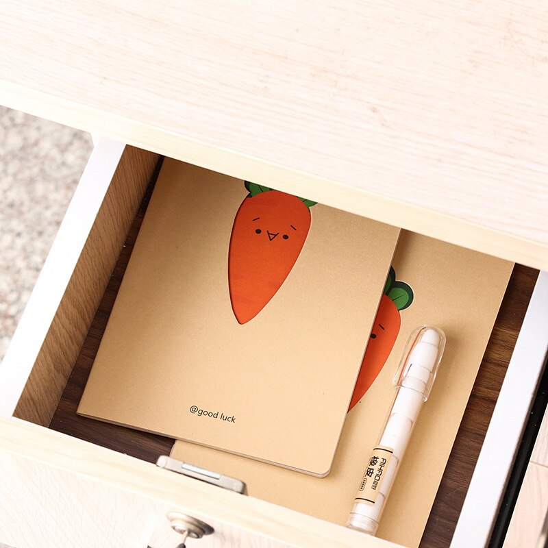 openwork carrot car line students A5 notebook kraf... – Grandado