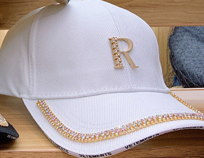 Lente Gouden Letters Strass Ketting Leisure Lady B... – Grandado