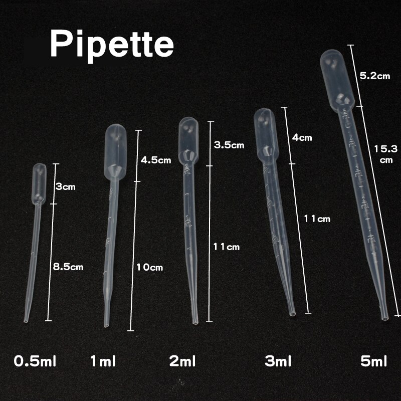 Pipette jetable en plastique, 100cs/sac de 5ml, co... – Grandado