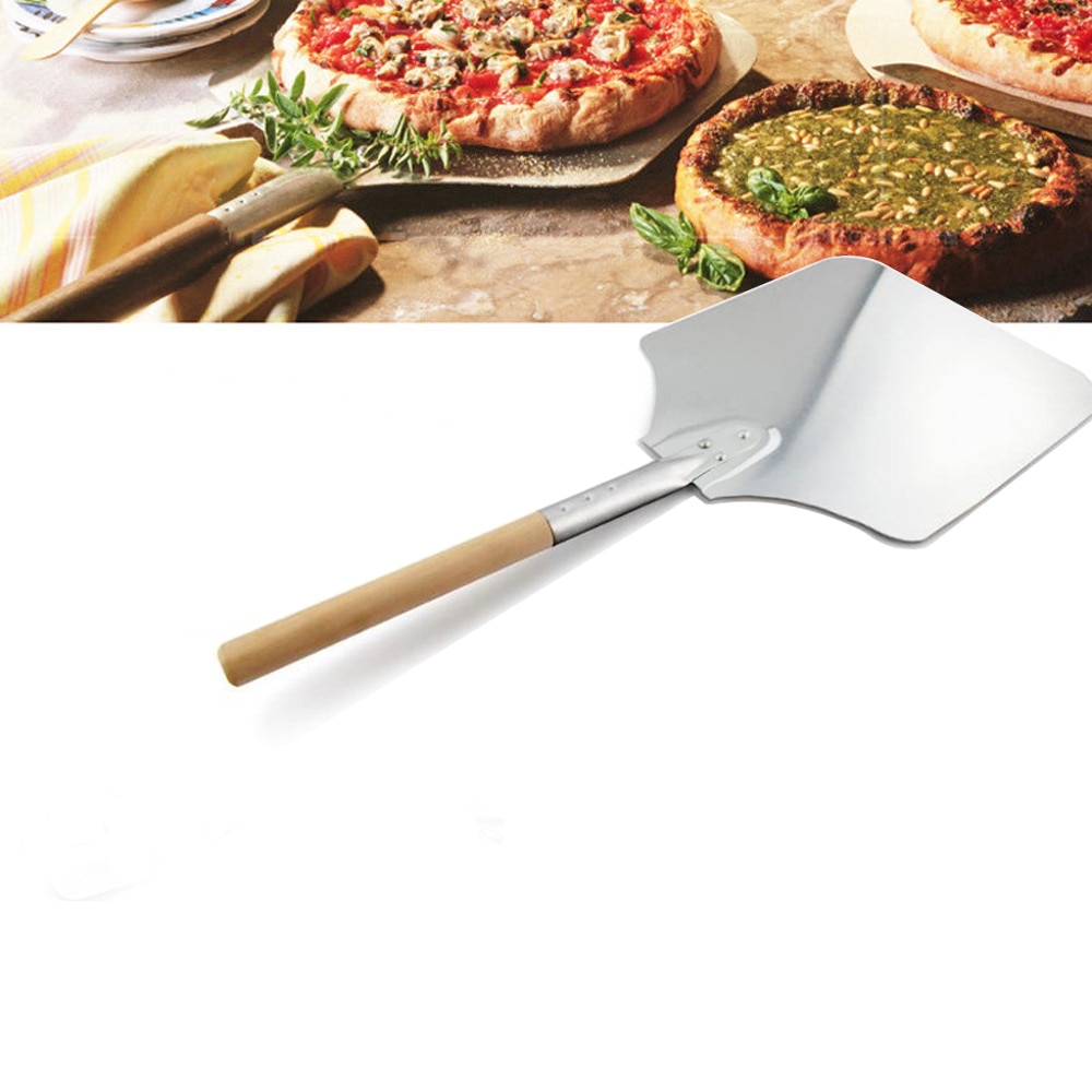 4# Aluminum Pizza Peel Shovel With Wooden Handle C... – Grandado