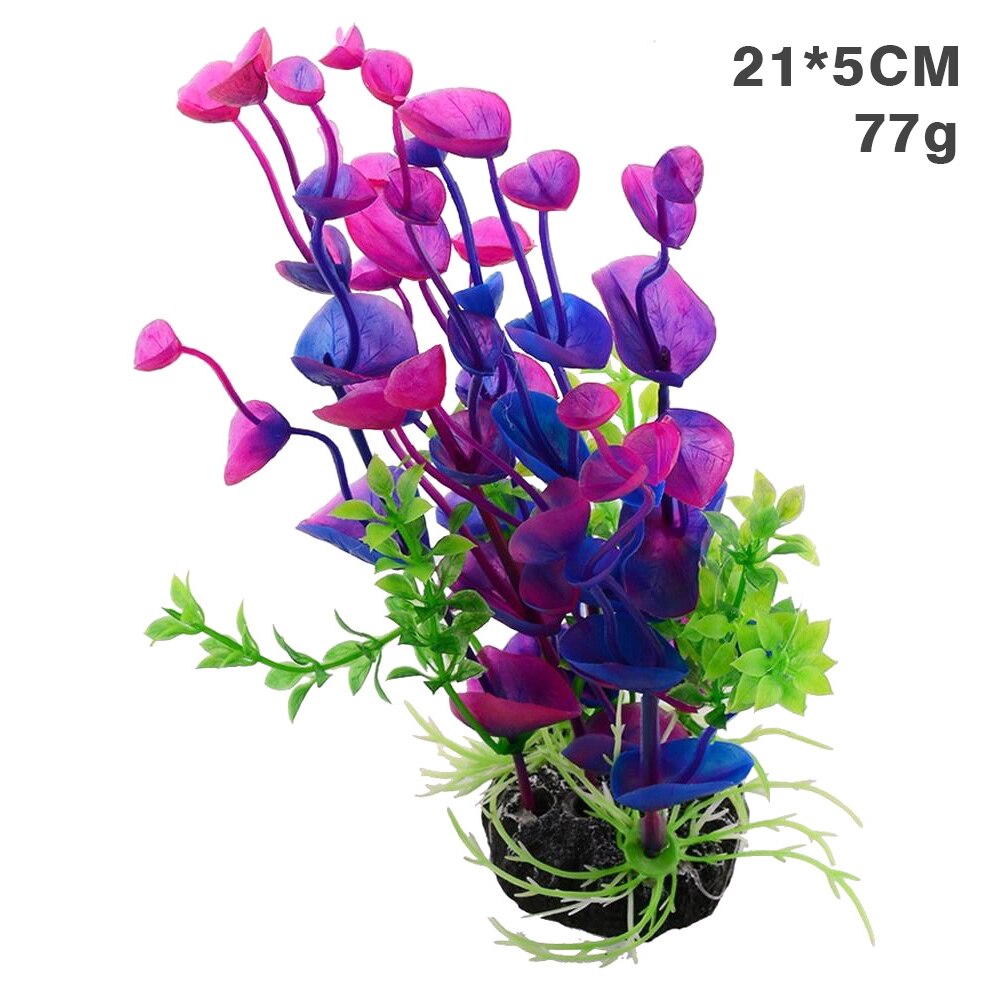 Artificial Water Plant Purple Aquatic Grass Fish T... – Grandado