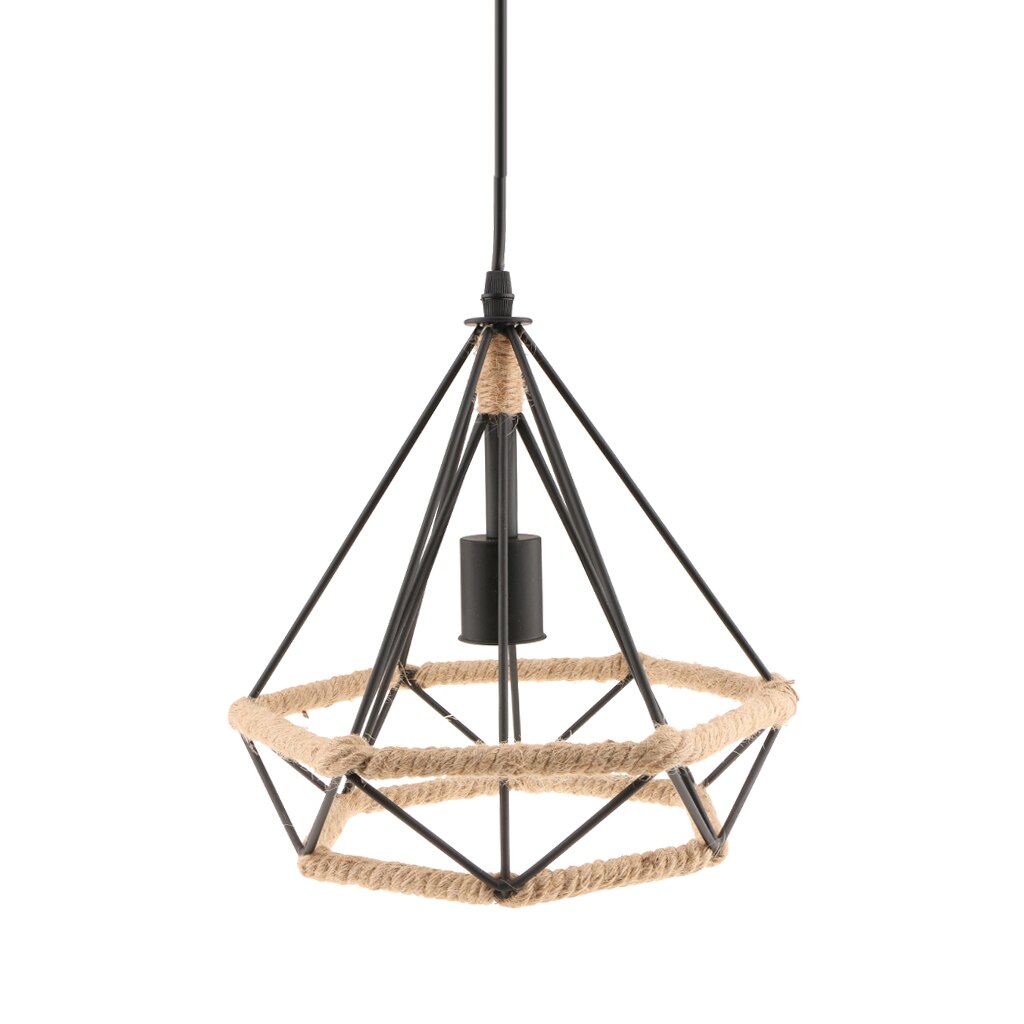 Rustic Manila Rope Twining Chandelier Ceiling Loft... – Vicedeal