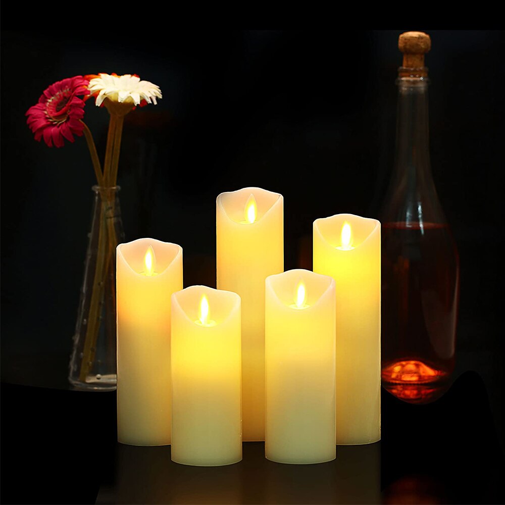 5pcs Inclined Swing Electronic Candle Light LED Ca... – Grandado