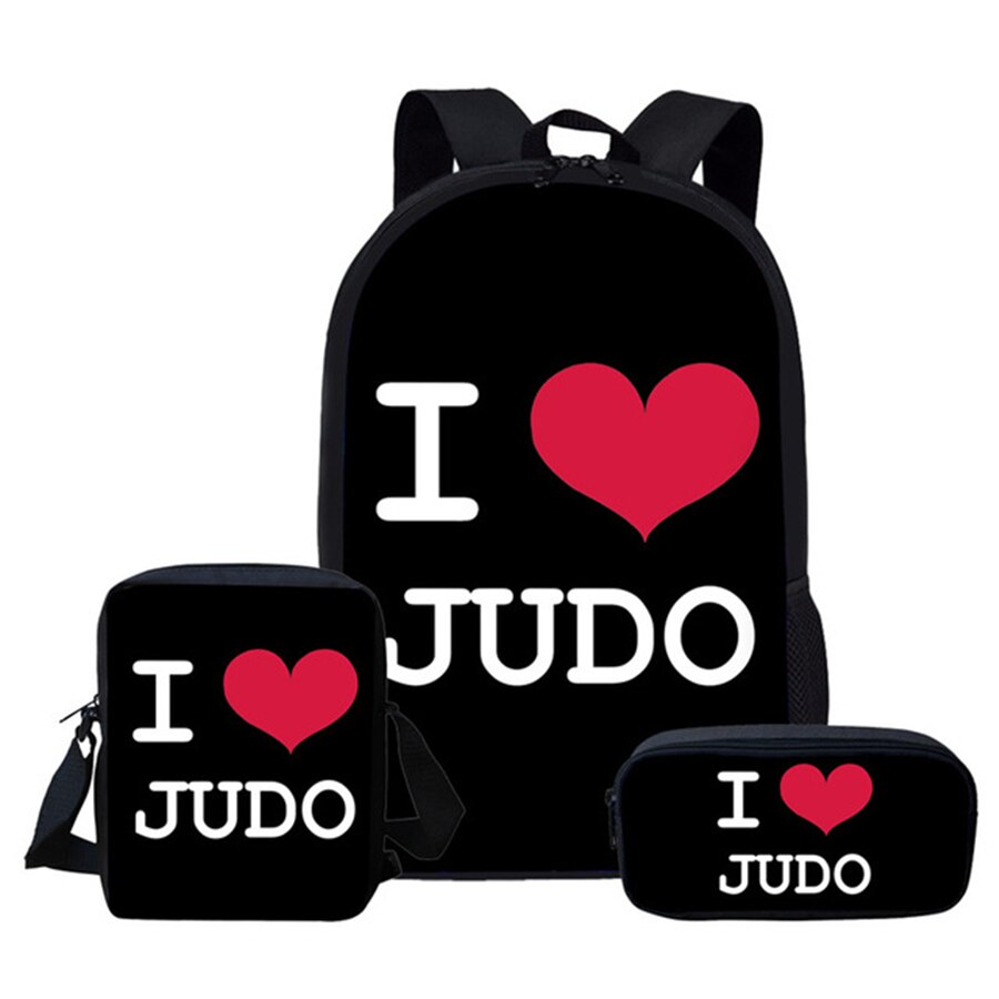 3PCs/Set Backpack I Love Judo Pattern Kids School ... – Grandado