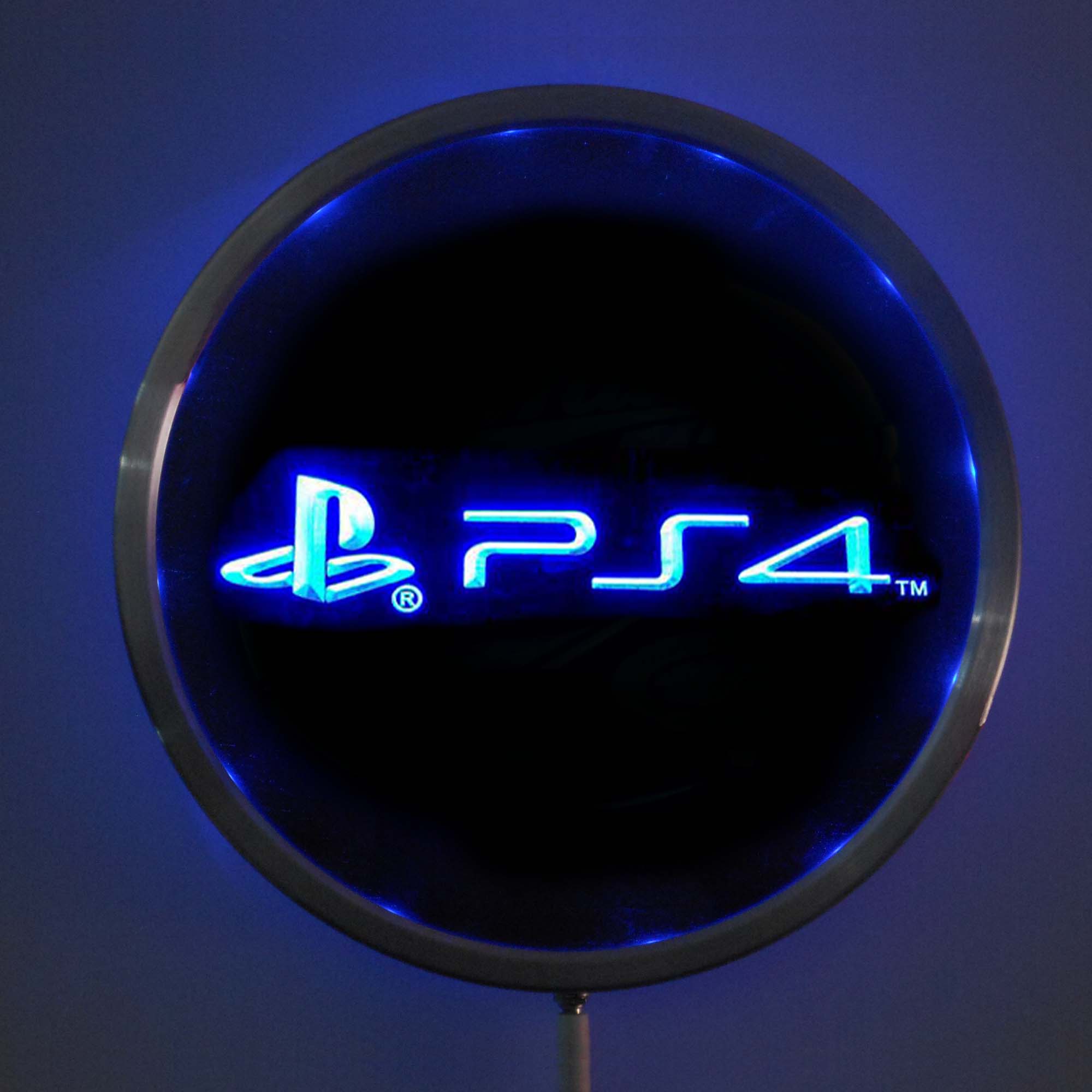 rs-e0174 PS4 Playstation Four LED Neon Light Round... – Grandado
