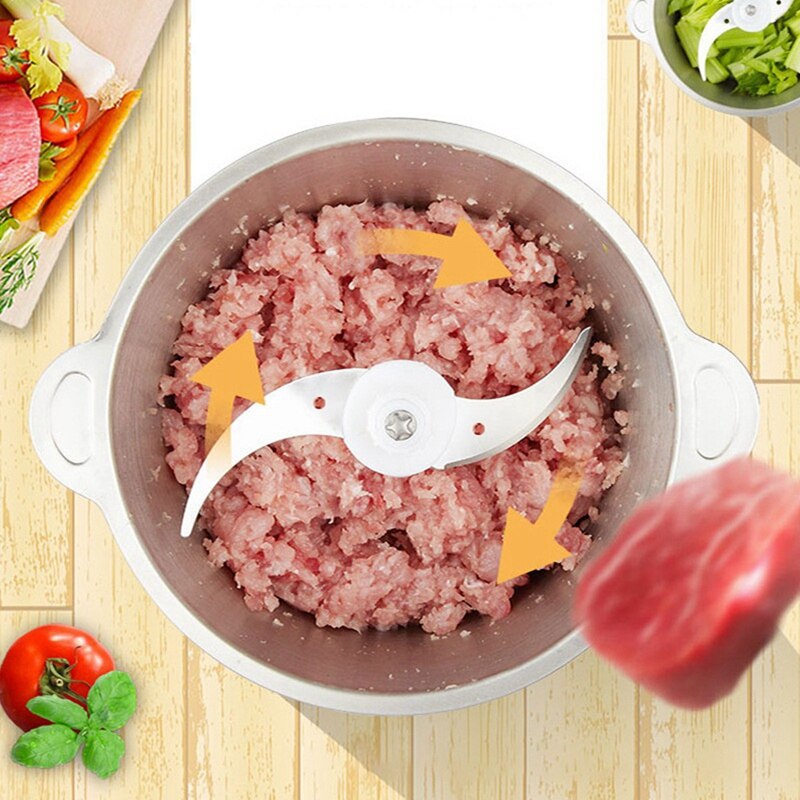 Food Chopper Stainless Steel 2L Electrical Food Pr... – Vicedeal