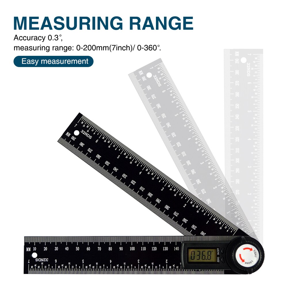 200mm Gauge Accurate Aluminum Alloy Digital Angle ... – Grandado