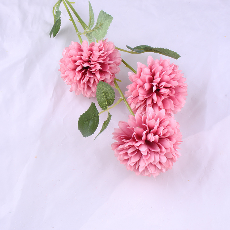 3 Head Dandelion Bouquet Chrysanthemum Style Weddi... – Grandado