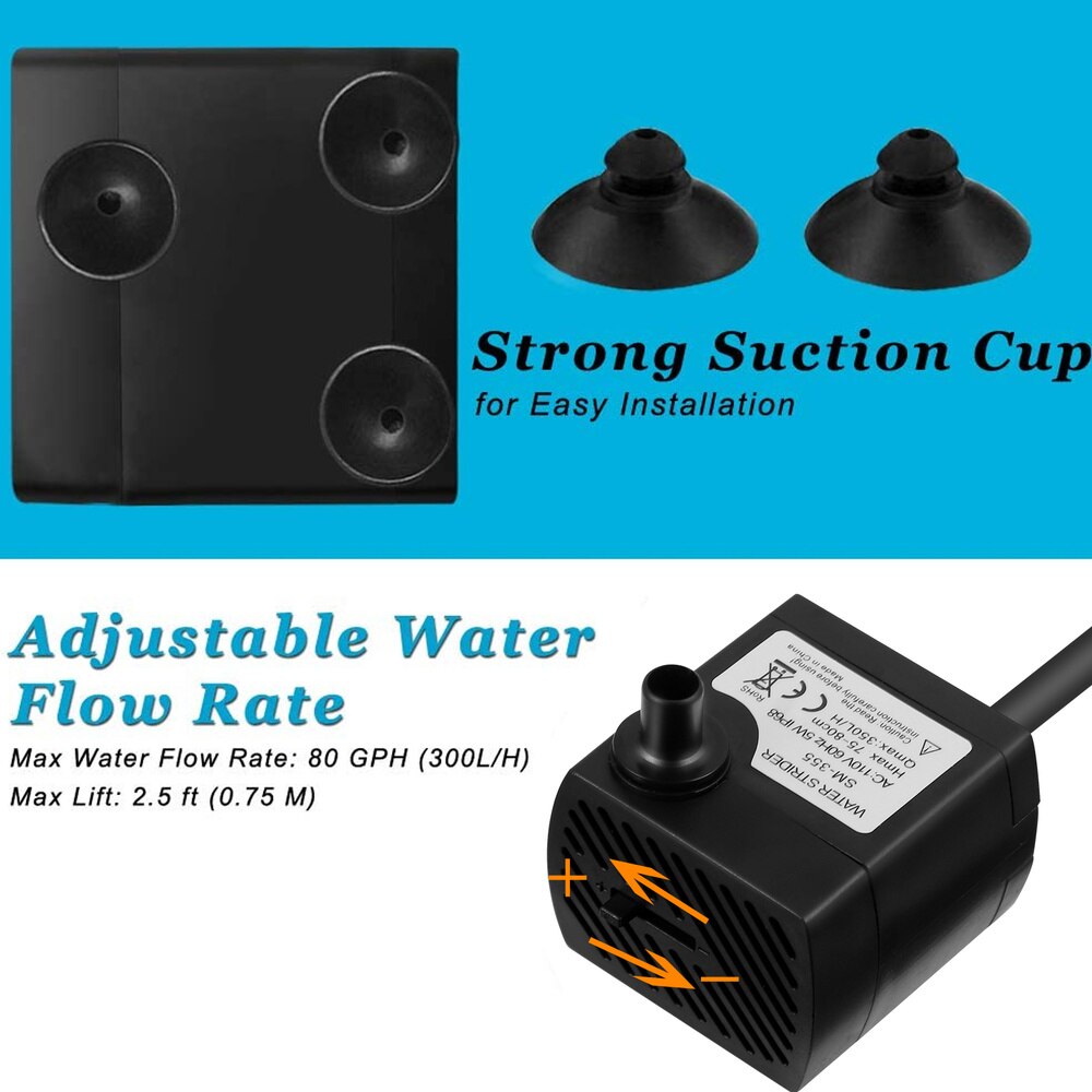 Mini Submersible Water Pump for Fountains Ponds Aq... – Vicedeal