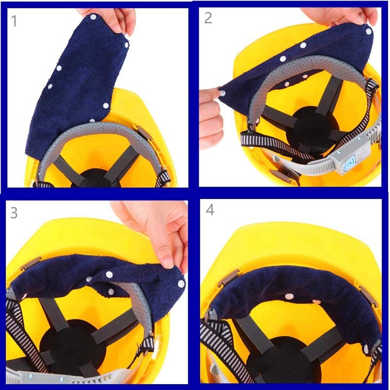 6PCS Hard Hat Sweatband, Cotton Hard Hat Liner, Re... – Vicedeal