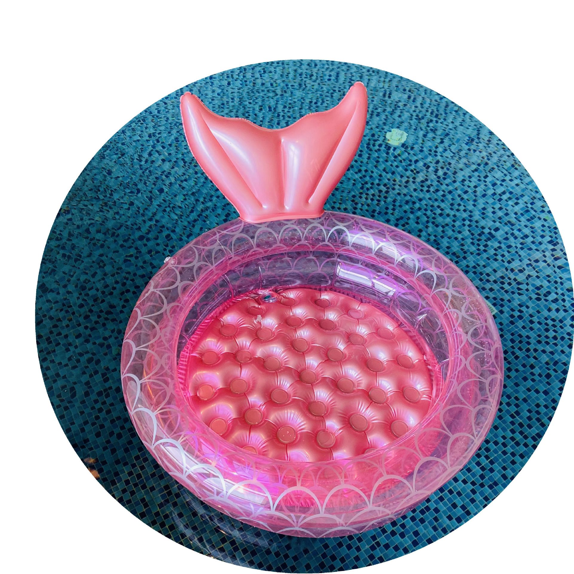 150cm Inflatable Swimming Pool for Kids Mermaid Wa... – Grandado