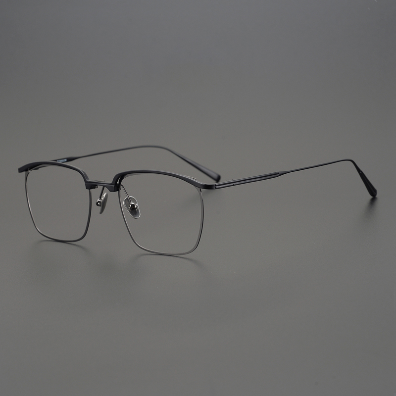 Vintage Pure Titanium Eyeglasses Frame Men Square Vicedeal