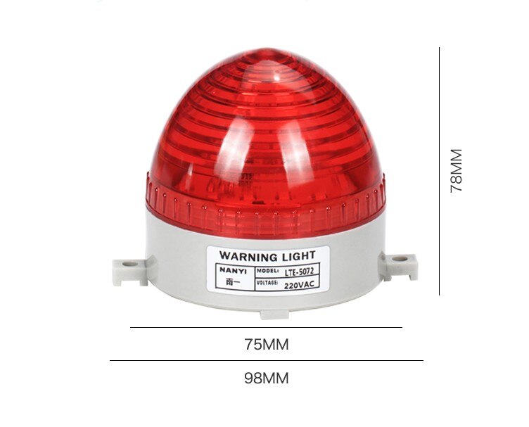 LTE-5072 DC 12V 24V AC220V Plastic Shell LED Flash... – Vicedeal