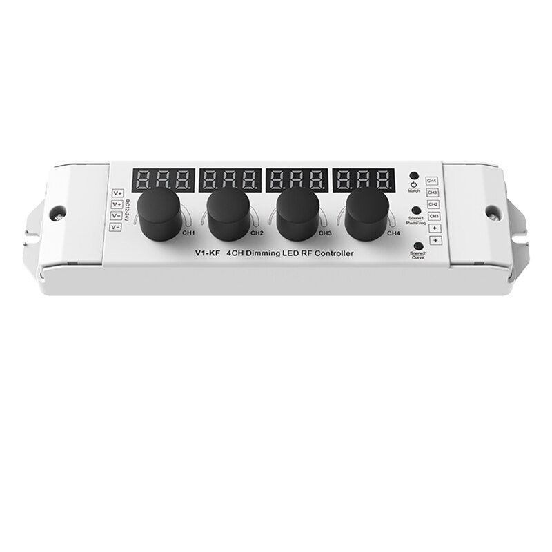 V1-KF 12V-24V Knop 4 Kanaals Led Strip Dimmer Rf C... – Grandado