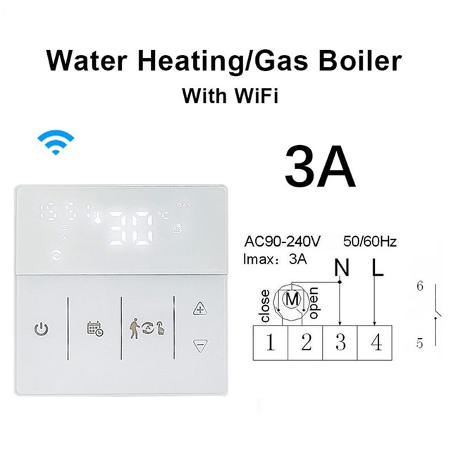 Beok Gas Boiler WiFi Thermostat Tuya Smart Remote ... – Vicedeal