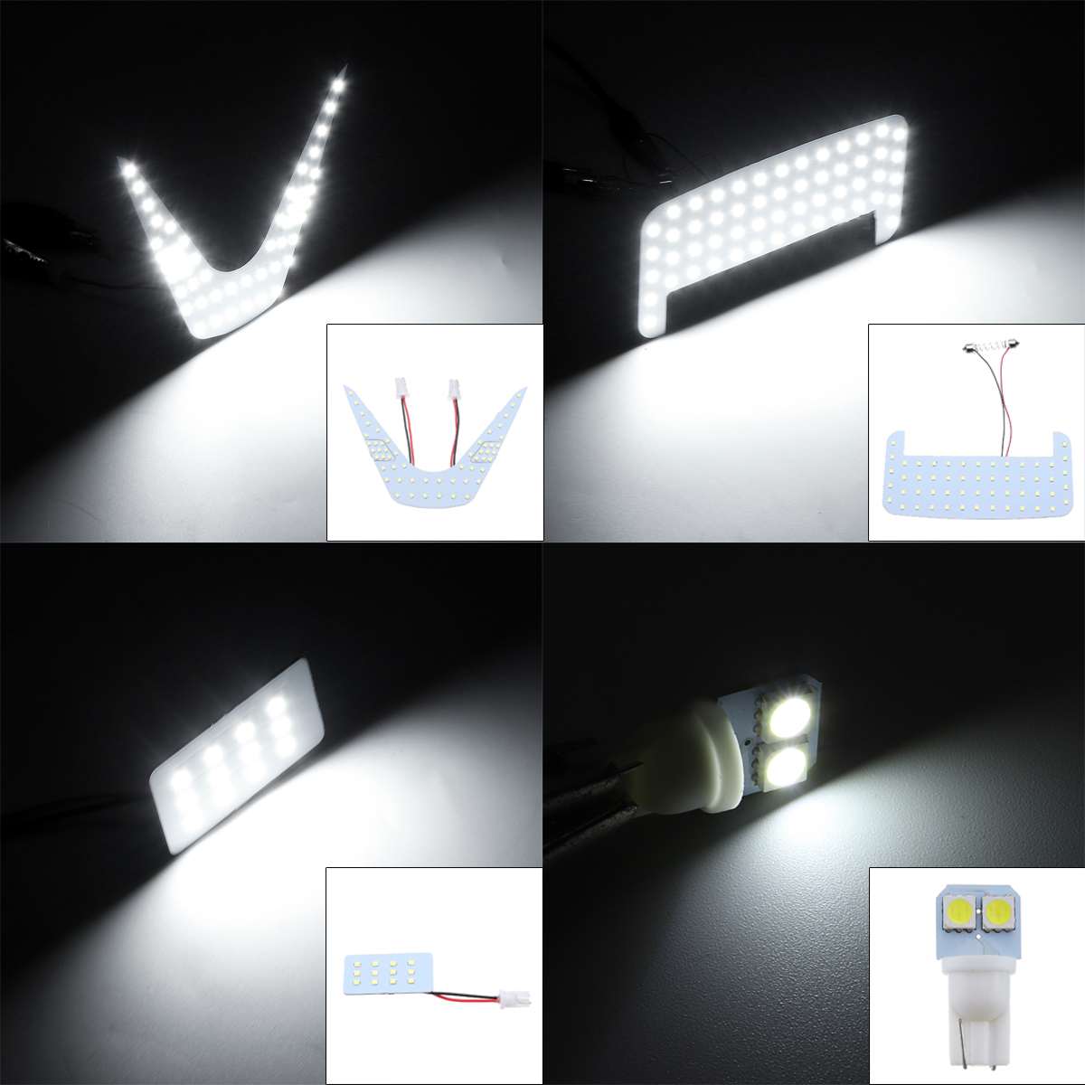 5Pcs/set 12V White LED Interior Reading Lights for... – Grandado