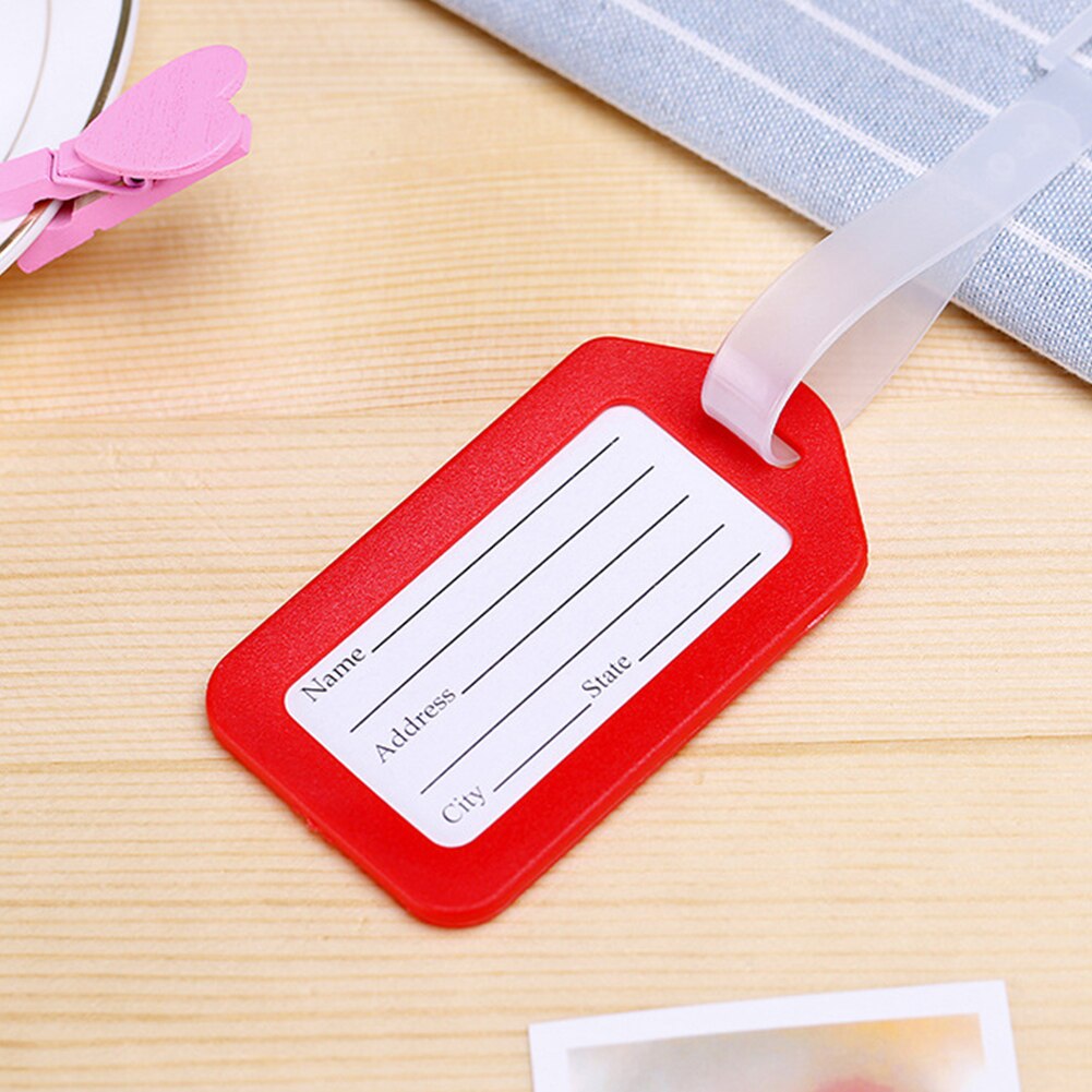 PVC Travel Luggage Bag Tag Address ID Label Suitca... – Grandado