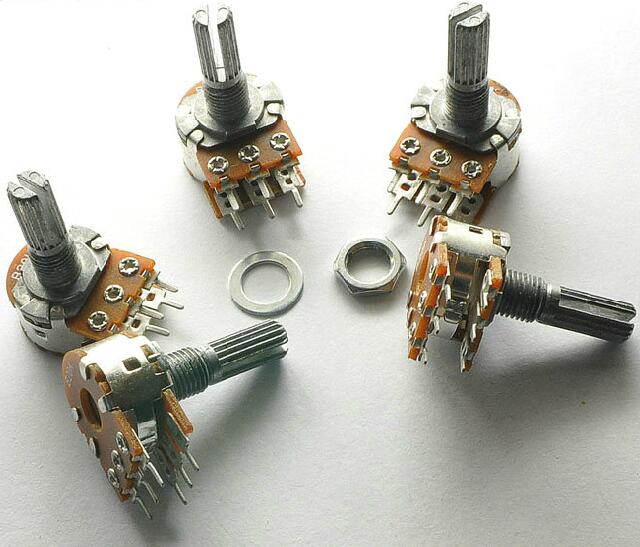 6 Pins Split 15MM Shaft Rotary Dual Taper Pot Line... – Grandado