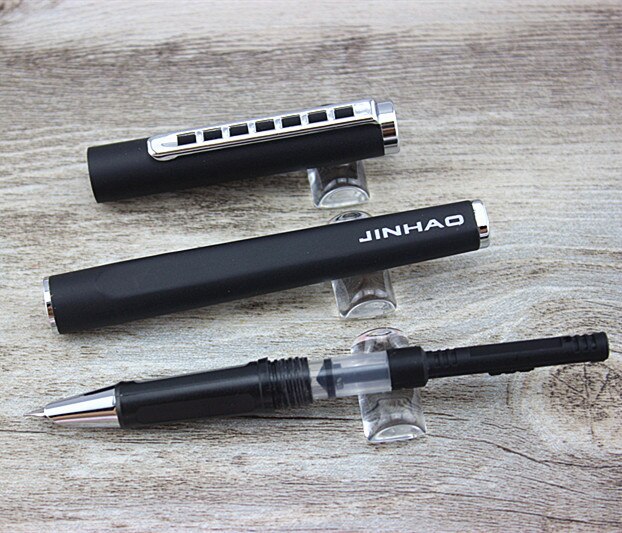 Jinhao 699 Glatt Schwarz extra Feine Feder 0,38 Br... – Grandado