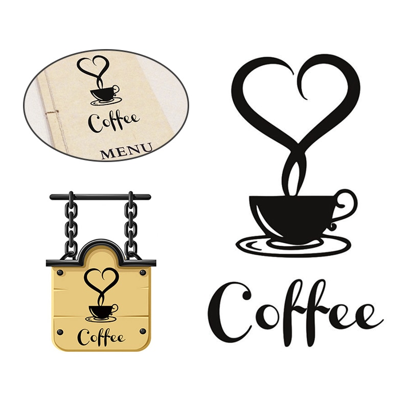Coffee Wall Sticker Shop Restaurant Wall Decor Dec... – Vicedeal