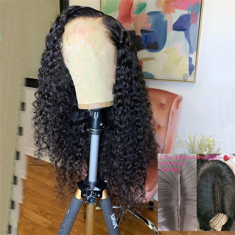 Side Part Long Curly Synthetic Wigs with Natural H... – Grandado