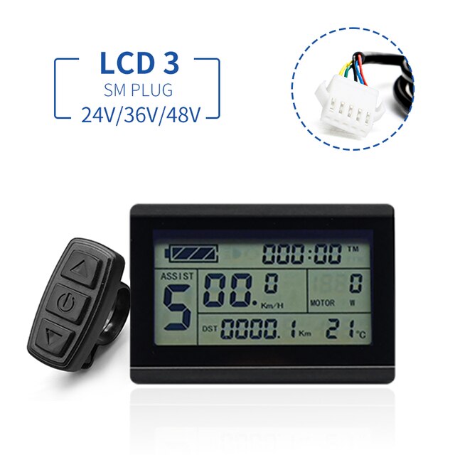 Kt LCD3/LCD3U Ebike Display 24V 36V 48V Elektrisch... – Vicedeal