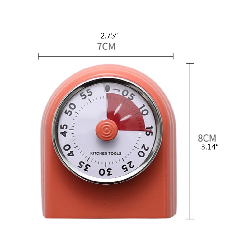 60 Minute Kitchen Visual Timer No Battery Mechanic... – Vicedeal