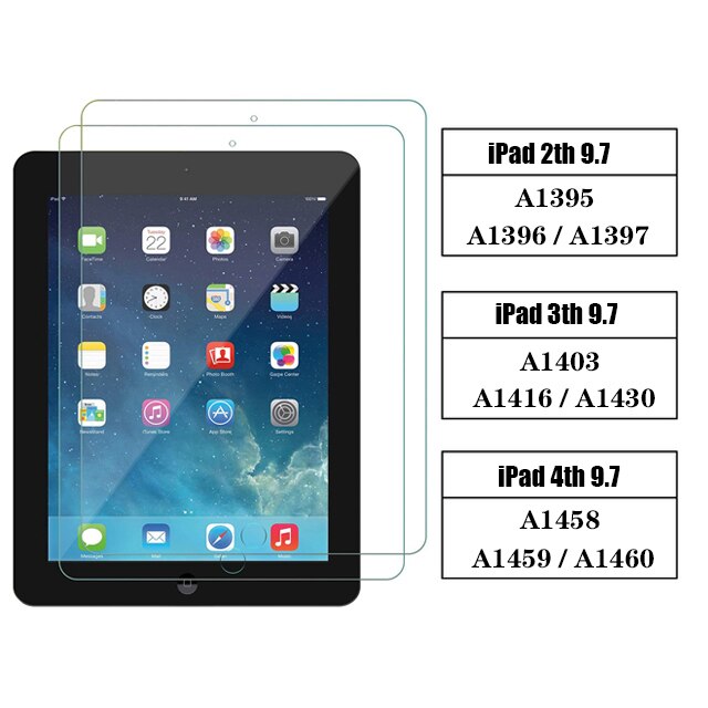 9H Tempered Glass For Apple iPad 3 4 5 6 7 8 9 9.7... – Grandado