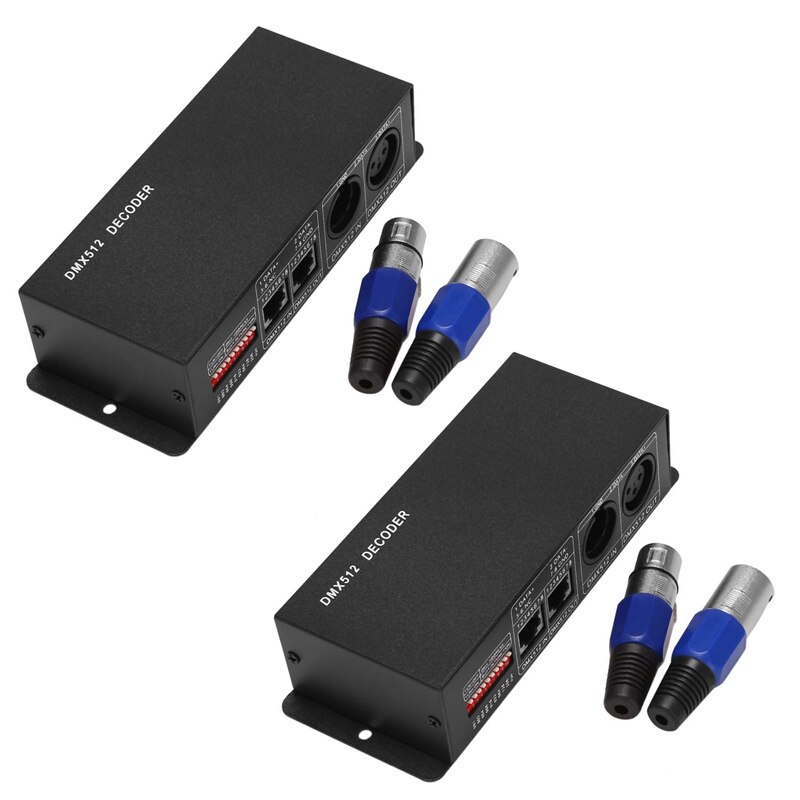 2X 4CH DC12-24V Rgbw Dmx 512 Decoder Led Controlle... – Vicedeal