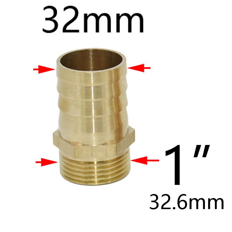 Brass 1" Male To 16mm 19mm 25mm 32mm Hose Bar... – Vicedeal