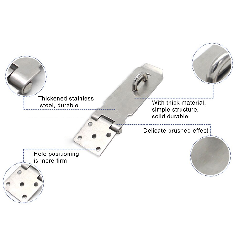 Stainless Steel Security Anti-Theft Hasp Staple Ga... – Grandado