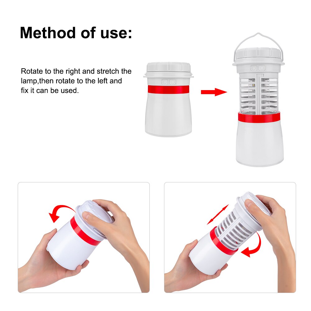 3 in 1 UV Mosquito Killer Lamp USB Rechargeable LE... – Grandado