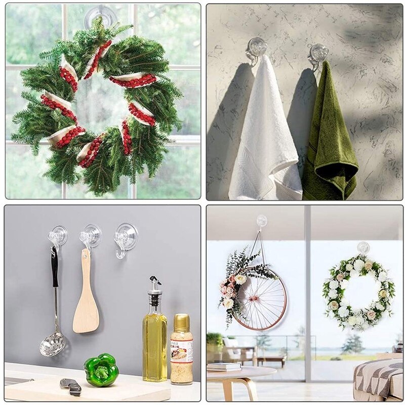 2Pack Wreath Hanger Large Clear Reusable Heavy Dut... – Grandado